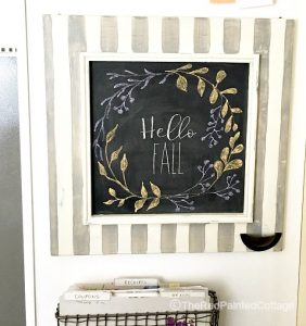 Easy DIY Lettering For A Chalkboard - The Red Painted Cottage